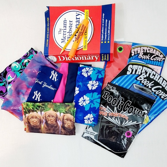 Office | 1 Book Socks Assorted Sizes Stretch Reusable | Poshmark